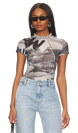Miaou Short Sleeve Mesh Top - Easy Rider
