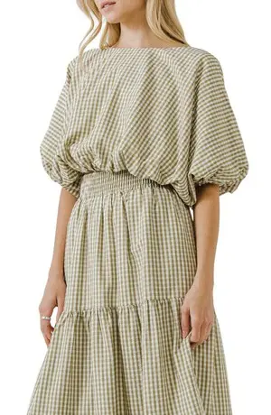 English Factory Dolman Sleeve Crop Top