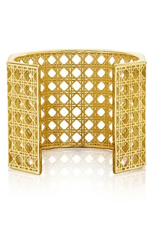 MANLUU Cane Cuff Bracelet - 18k Gold Vermeil