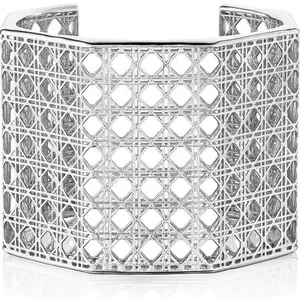 MANLUU Cane Cuff Bracelet - Sterling Silver