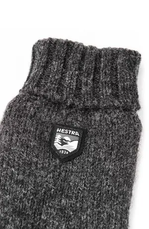 HESTRA Wool Blend Gloves - Charcoal