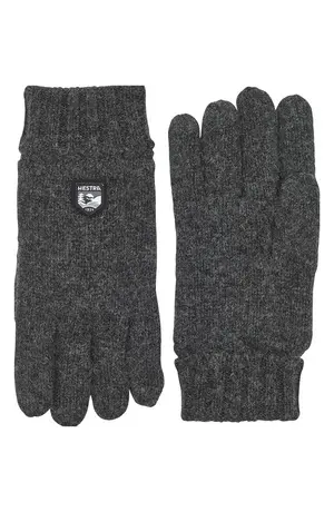 HESTRA Hestra Wool Blend Gloves Dark Grey