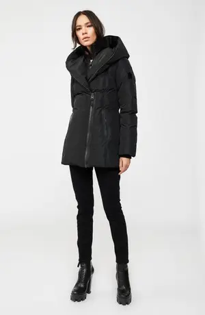 Mackage Adali Hooded Down Jacket - Black