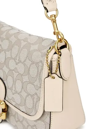 COACH Soft Tabby Monogrammed Canvas Shoulder Bag