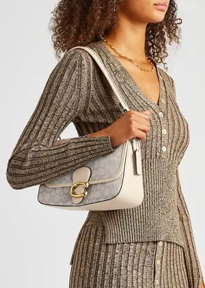 COACH Soft Tabby Monogrammed Canvas Shoulder Bag