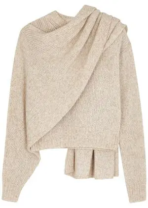 REJINA PYO Colette Sand Draped Jumper