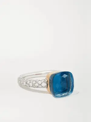Pomellato Nudo 18-karat Multi-stone Ring - Gold