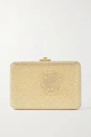 Judith Leiber Slim Slide Crystal Clutch