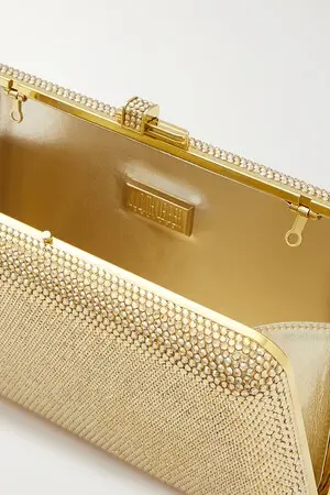 Judith Leiber Slim Slide Crystal Clutch
