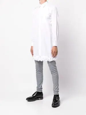 Comme Des Garçons Contrast-trim Cotton Shirt