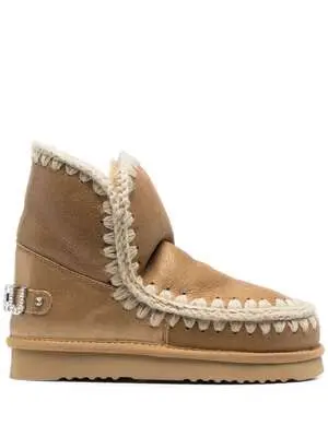 Mou Eskimo Metallic Ankle Boots - Neutrals