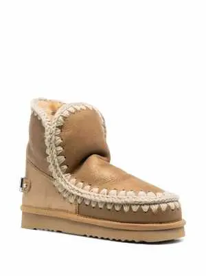 Mou Eskimo Metallic Ankle Boots - Neutrals
