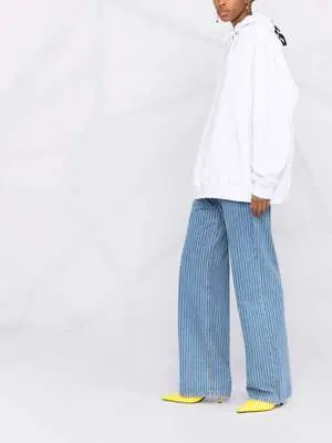 MSGM Cotton Hoodie - White