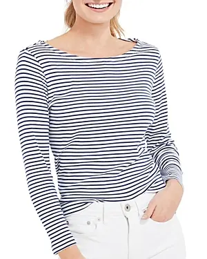Vineyard Vines Vineyard Vines Striped Long Sleeve Tee White Stripe