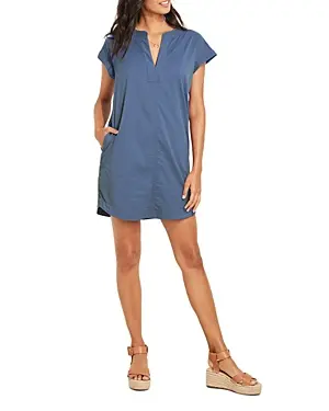 Vineyard Vines Vineyard Vines Margo Seersucker Shift Dress Faded Indigo