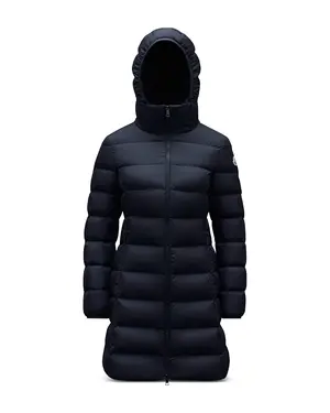 Moncler Gie Hooded Packable Down Puffer Coat - Dark Blue