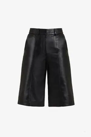 ANINE BING Nora Leather Culotte Shorts