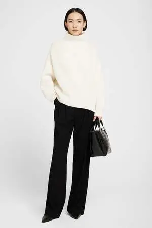 ANINE BING Sydney Oversized Alpaca-wool Funnel Neck Sweater
