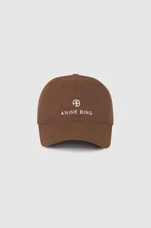 ANINE BING ANINE BING Jeremy Baseball Cap Dark Camel