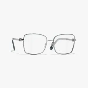 Chanel Square Eyeglasses - Dark Silver