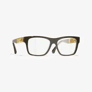 Chanel Square Eyeglasses Dark Taupe