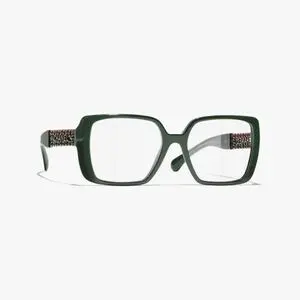Chanel Square Eyeglasses Green