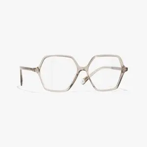 Chanel Square Eyeglasses Taupe