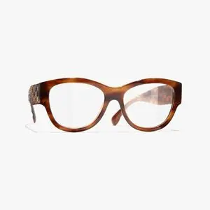 Chanel Square Eyeglasses Tortoise & Gold