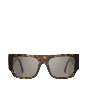 Chanel Square Sunglasses Dark Tortoise