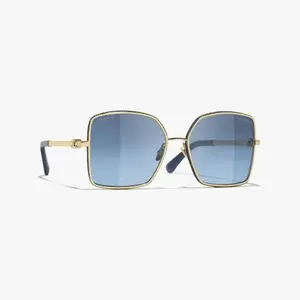 Chanel Square Sunglasses Gold