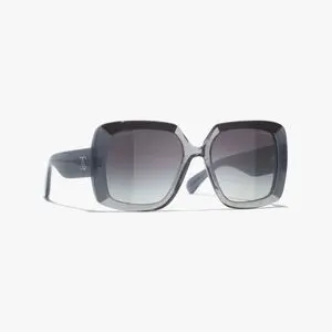 Chanel Square Sunglasses Gray & Gray