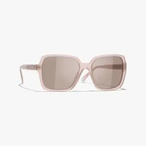 Chanel Square Sunglasses Light Pink