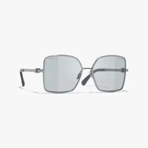 Chanel Square Sunglasses Ruthenium