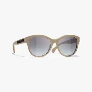 Chanel Chanel Pantos Sunglasses Dark Beige & Grey