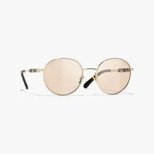 Chanel Chanel Pantos Sunglasses Gold