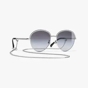 Chanel Chanel Pantos Sunglasses Silver