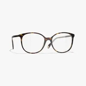 Chanel Pantos Eyeglasses Dark Tortoise