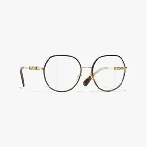 Chanel Pantos Eyeglasses - Gold & Tortoise