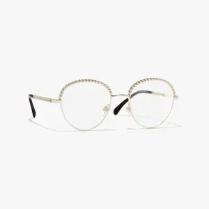 Chanel Pantos Eyeglasses Gold