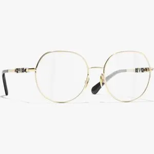 Chanel Pantos Eyeglasses - Light Gold