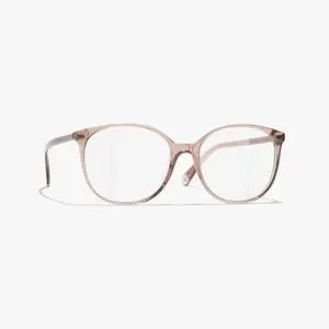 Chanel Pantos Eyeglasses Transparent Brown