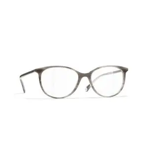 Chanel Pantos Eyeglasses Transparent Gray