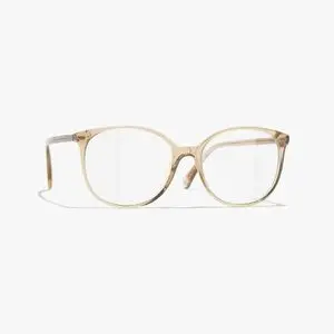 Chanel Pantos Eyeglasses Transparent Yellow