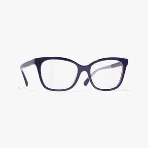 Chanel Rectangle Eyeglasses Dark Purple