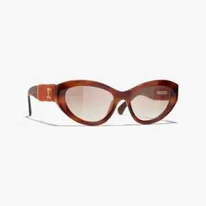 Chanel Cat Eye Sunglasses Tortoise