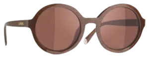 Chanel Chanel Round Sunglasses Brown