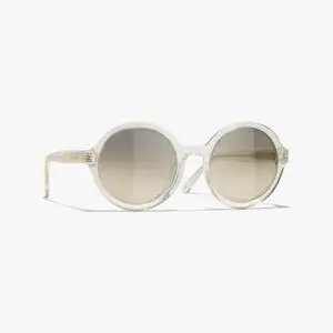 Chanel Chanel Round Sunglasses Transparent