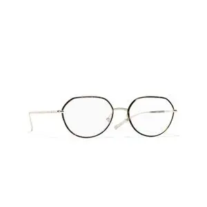 Chanel Round Eyeglasses Gold & Tortoise