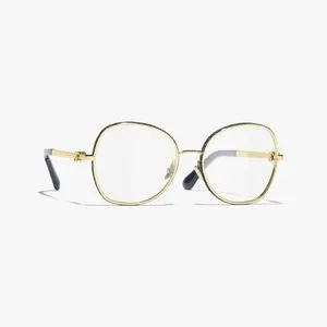 Chanel Round Eyeglasses - Light Gold