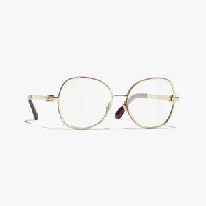 Chanel Round Eyeglasses - Light Golden